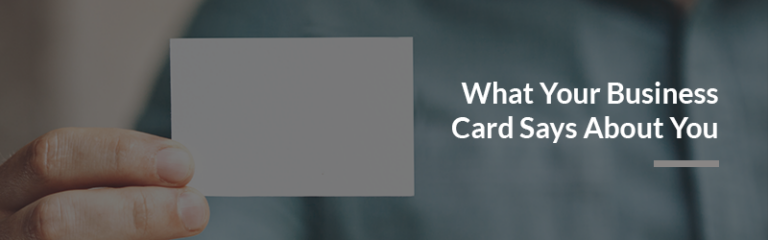 What Your Business Card Says About You - Desk Chair Workplace